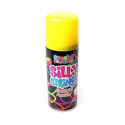 Party Silly String Yellow 200ml Can Fun Party Decoration - 8002Y