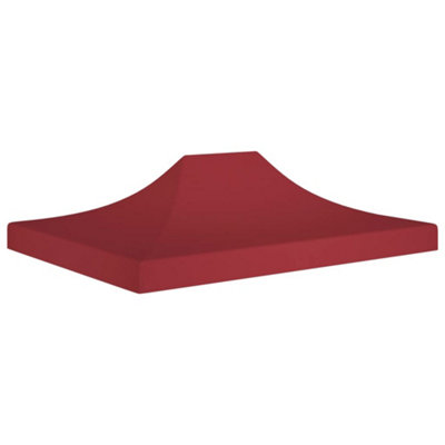 Party Tent Garden Gazebo Canopy Roof 4x3 m Burgundy 270 g/mÂ²
