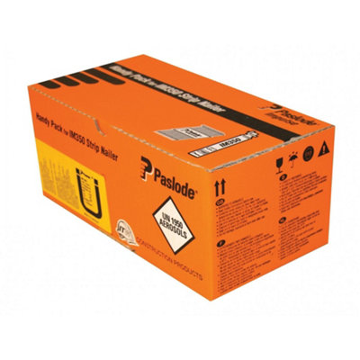 Paslode 350 Nails & Fuel Cell Pack Stainless Steel Finish Stainless ...