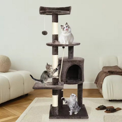 Passerscat Cat Tree Cat Tower With Toy For Indoor Cats Multi-Level With ...