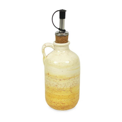 Pastel Beach Hand Painted Kitchen Dining Table Oil Drizzler Orange ...