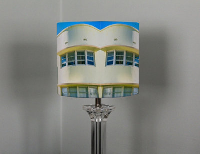 Pastel coloured Art Deco architecture (Ceiling & Lamp Shade) / 45cm x ...