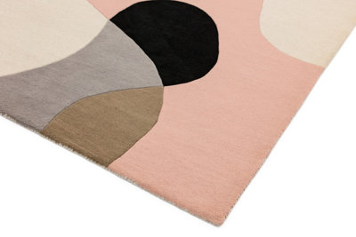 Pastel Wool Handmade Modern Abstract Rug for Living Room and Bedroom ...