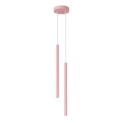 PASTELO steel pink 2 Lights modern Pendant lamps