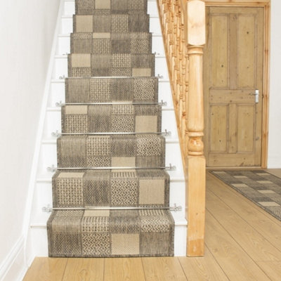 Patch Stair Runner - Hardwearing, Non-Slip & Durable Carpet for Stairs ...