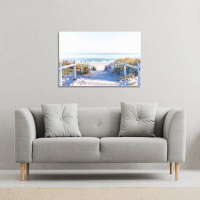 Path to the beach at baltic sea (Canvas Print) / 101 x 77 x 4cm