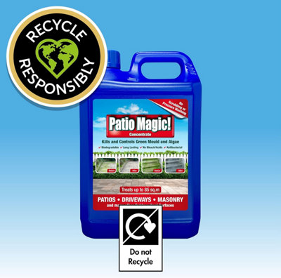 Patio Magic Outdoor Cleaner 2.5L Kills Algae Mould and Moss on Patios ...