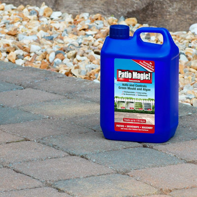 Patio Magic Outdoor Cleaner 5L Kills Mould Algae and Moss on Patios ...