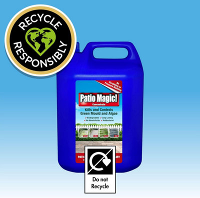 Patio Magic Outdoor Cleaner 5L Kills Mould Algae and Moss on Patios ...