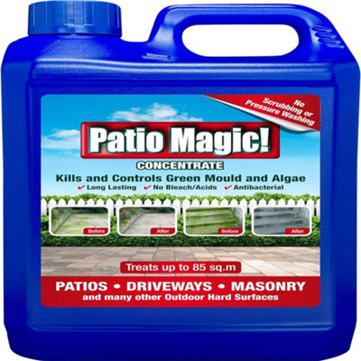 Patio Magic Outdoor Mould Algae Killer Concentrate 2.5L Cleaner for ...