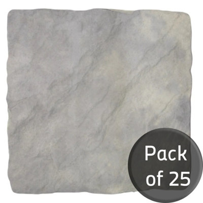 Patio Paving Slabs 'The Gawsworth' Weathered Moss 600 x 600 x 38mm ...