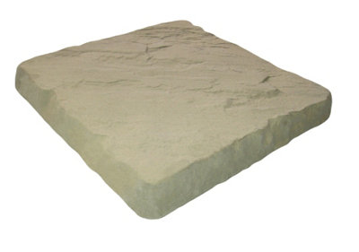 Patio Paving Slabs 'The Gawsworth' Weathered York 450 x 450 x 38mm ...