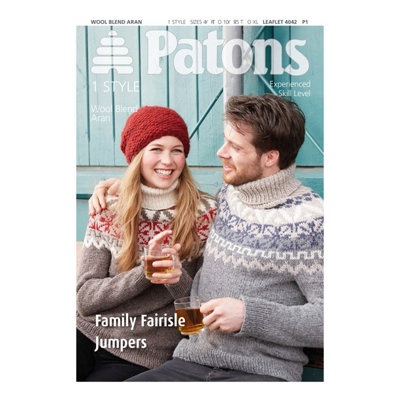 PATONS KNIT PAT LFLT - Patons Pattern: Family Fair Isle Jumpers - Patons