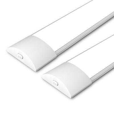 paul russells 6ft LED Batten Lights, 60W, 7200 Lumens, IP20, 3000K ...