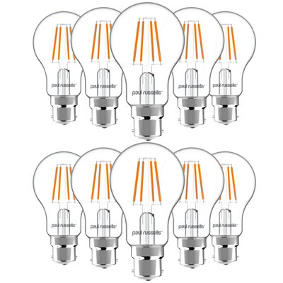 paul russells LED Filament Dimmable GLS Bulb, BC B22, 12W 1521 Lumens ...