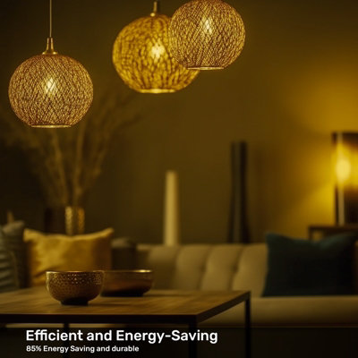 paul russells LED Filament Dimmable GLS Bulb, BC B22, 7W 806 Lumens ...