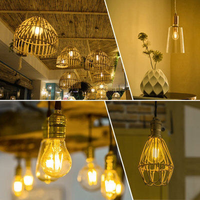 paul russells LED Filament Dimmable GLS Bulb, BC B22, 7W 806 Lumens ...