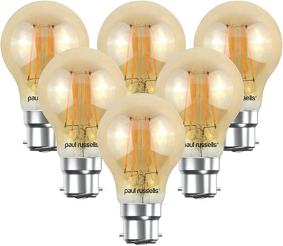 PAUL RUSSELLS LED FILAMENT GLS BULB, 6.5W 650 LUMENS, 50W EQUIVALENT ...