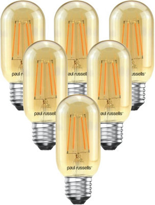 paul russells LED Filament T45 Bulb, 4W 380 Lumens, 35w Equivalent ...