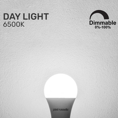 paul russells LED GLS Dimmable Bulb Bayonet Cap BC B22, 8.5W 806Lumens ...