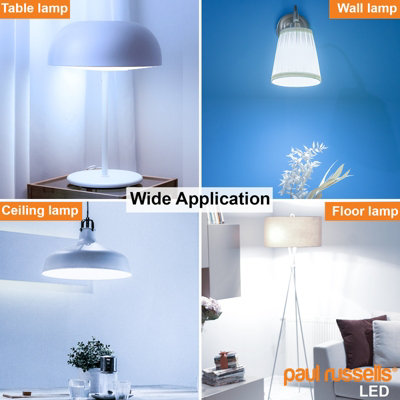 paul russells LED GLS Light Bulbs Edison Screw E27 ES Cap, 60w ...
