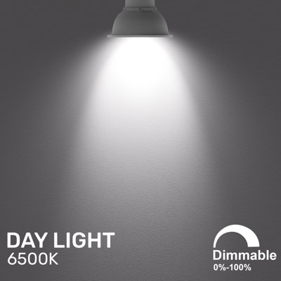 paul russells LED GU10 Dimmable Bulb, 4.5W 400 Lumens, 50w Equivalent ...