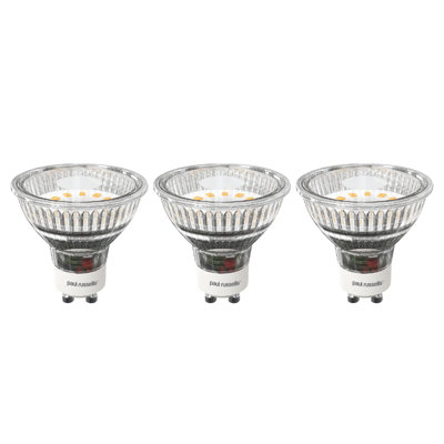 paul russells LED GU10 Light Bulb, 3W 345 Lumens, 30w Equivalent, 4000K ...