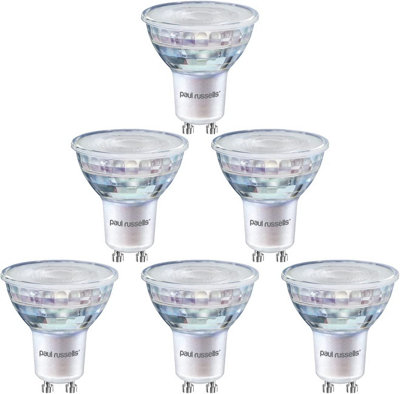 paul russells LED GU10 Light Bulb, 4W 345 Lumens, 50w Equivalent, 2700K ...