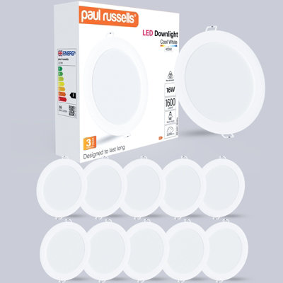 paul russells LED Round Panel Ceiling Lights, 16W 1600 Lumens ...