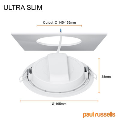 paul russells LED Round Panel Ceiling Lights, 16W 1600 Lumens ...