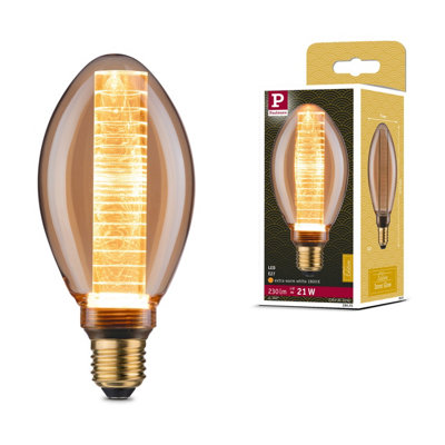 Paulmann 28601 LED lamp B75 Inner Glow 4W Retro lamp gold with glass ...