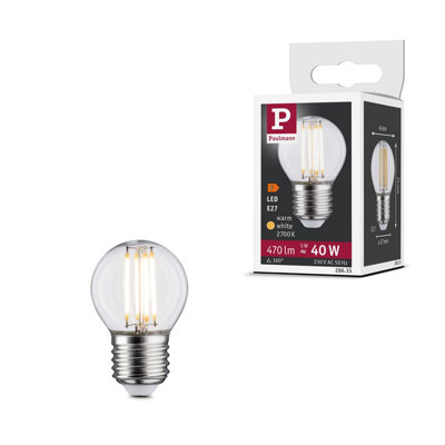 Paulmann 28633 LED drop-shaped filament lamp 5 watts classic lamp clear ...