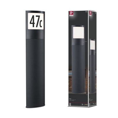 Paulmann 94514 230v led outdoor luminaire bollard luminaire Padea with ...