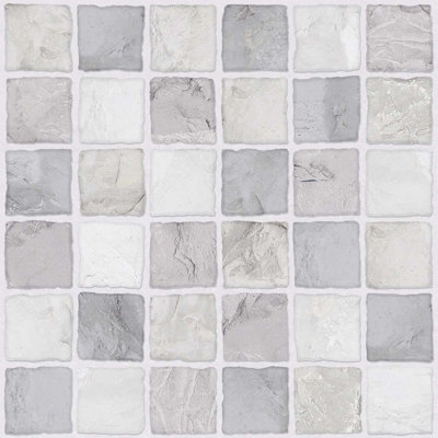 Pave Matt Grey Stone Effect Porcelain Outdoor Tile Pack of 30 Tiles 11 ...