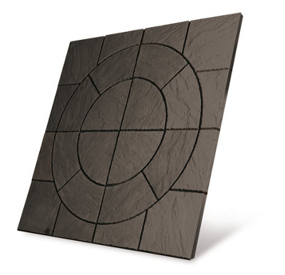 Paving Circle With Squaring Off Kit The Alderley Welsh Slate