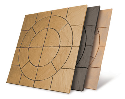 Paving Circle With Squaring Off Kit The Alderley Welsh Slate