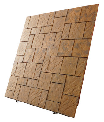 Paving Kit "The Alderley" Honey Brown 2.7m x 2.7 m 7.29m2 at B&Q
