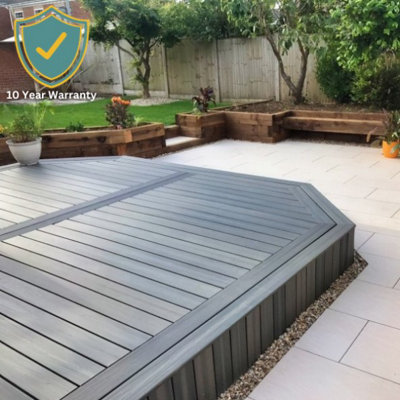 Paving Stones Direct Anthracite Composite Decking 3.6m (70 Boards)