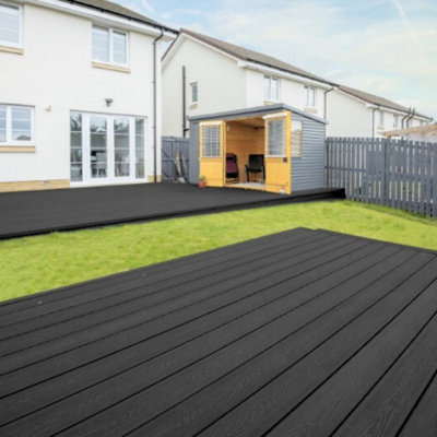 Paving Stones Direct Black Composite Decking 2.4m (70 Boards)