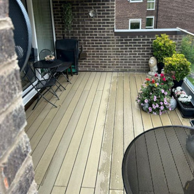 Paving Stones Direct Chestnut Composite Decking 3.6m (40 Boards)