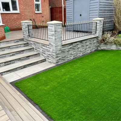 Paving Stones Direct New York Grey Porcelain Wall Cladding (10.5m2)