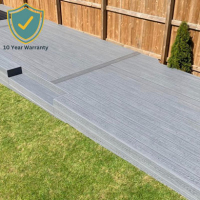 Paving Stones Direct Platinum Composite Decking 2.4m (30 Boards)