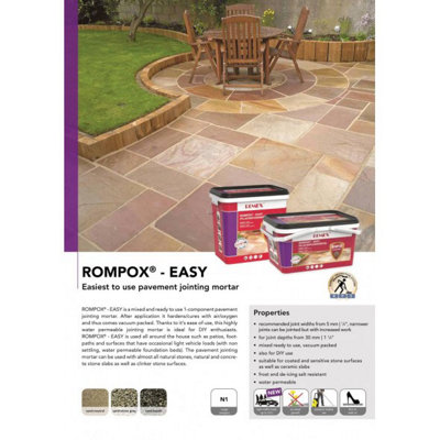Paving Stones Direct Rompox Easy Neutral Buff Jointing Compound Grout ...
