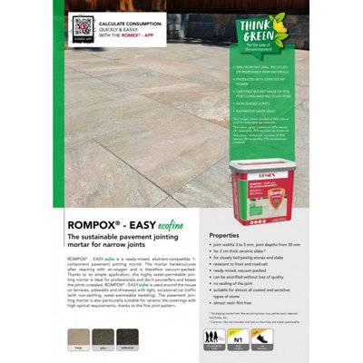 Paving Stones Direct Rompox Ultra Nautral Buff Jointing Compound Grout ...