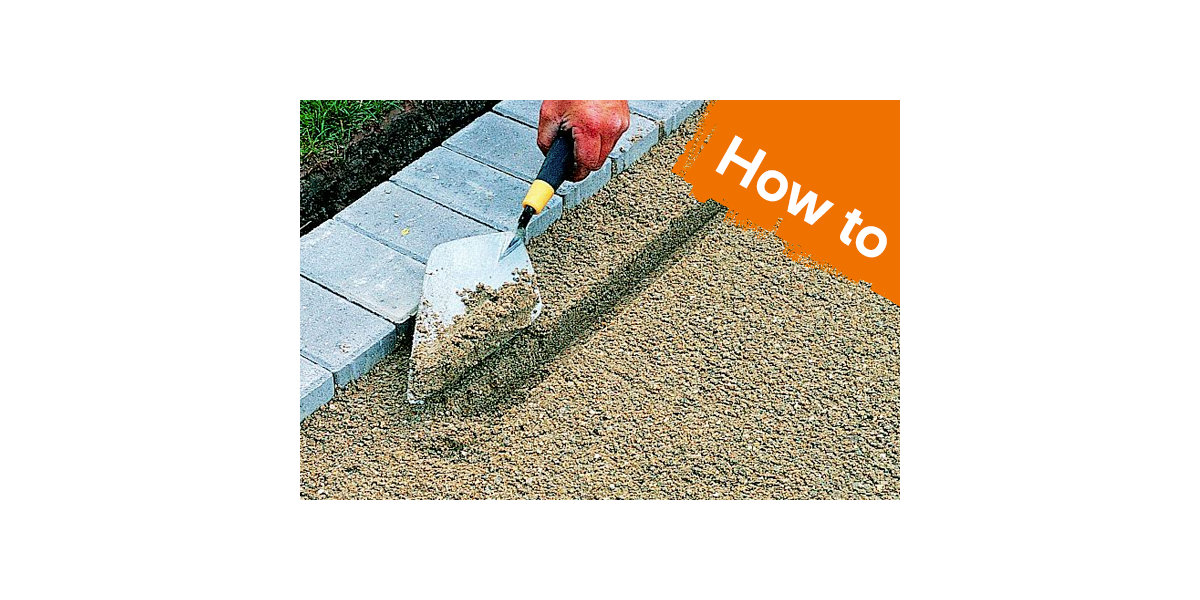 How to lay paving blocks, gravel & asphalt at B&Q