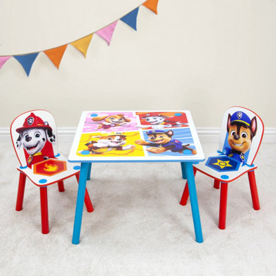 Paw Patrol Badges Table and Chair Set