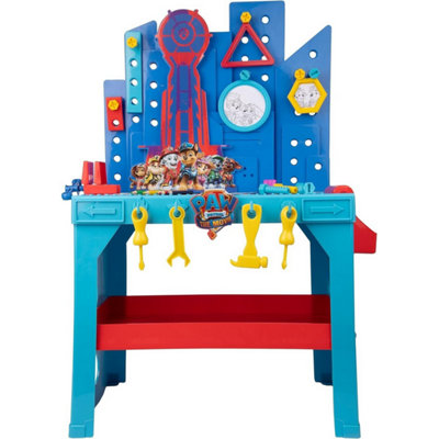 Paw Patrol Kids Workbench - Role Play Tool Bench with Tools, Blocks and Craft Accessories for ...