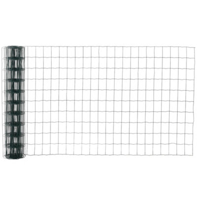 PawHut 1Mx10M Chicken Wire Mesh Rabbit Poultry Animal Fence PVC Coated ...