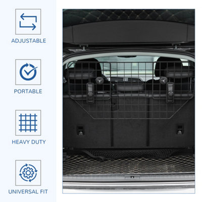 PawHut Car Dog Guard Mesh Boot Barrier Pet Headrest Travel, 90-120W x ...