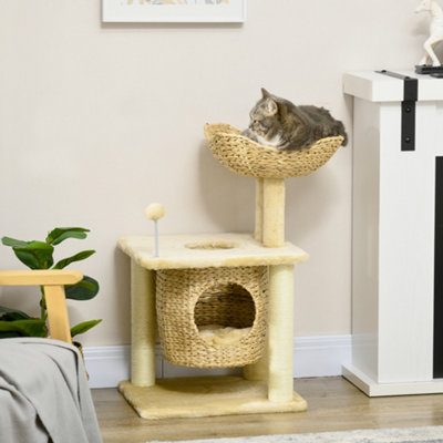 Cat scratching post with bed store